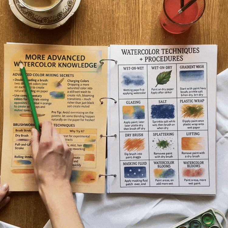 100+ Free Watercolor Techniques – Study Watercolor Techniques